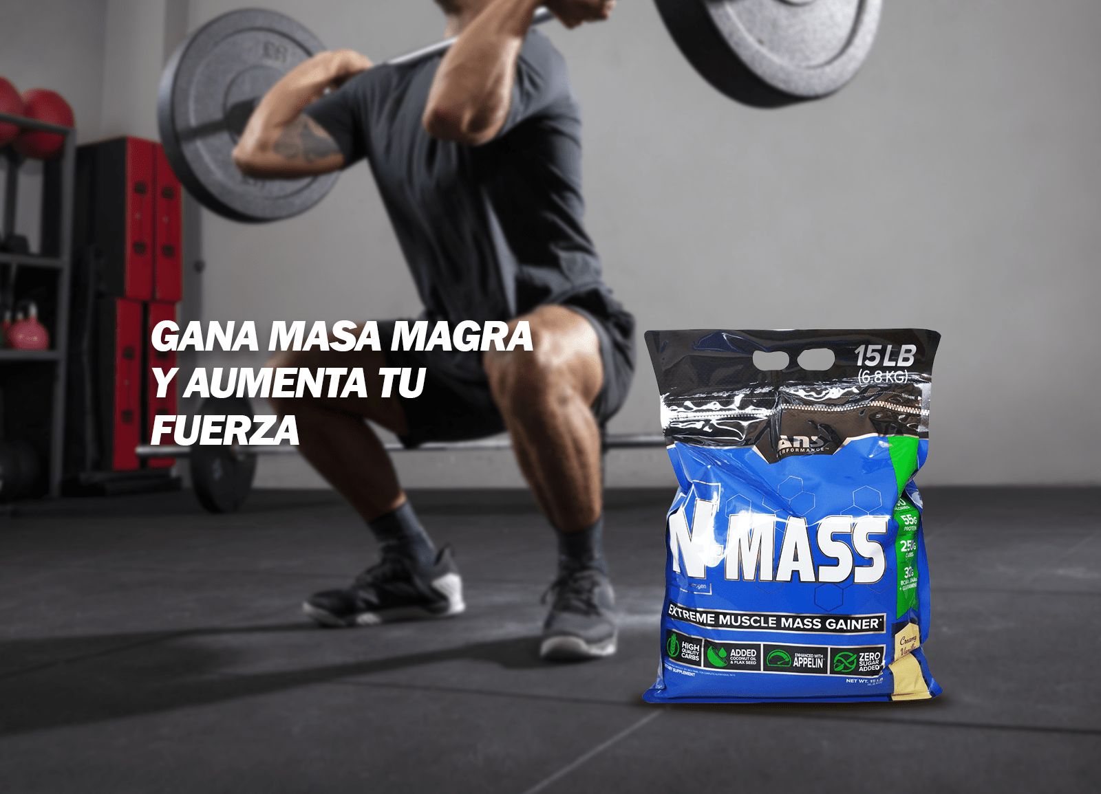 N-MASS 15LB VAINILLA - Distribuidora Fitness