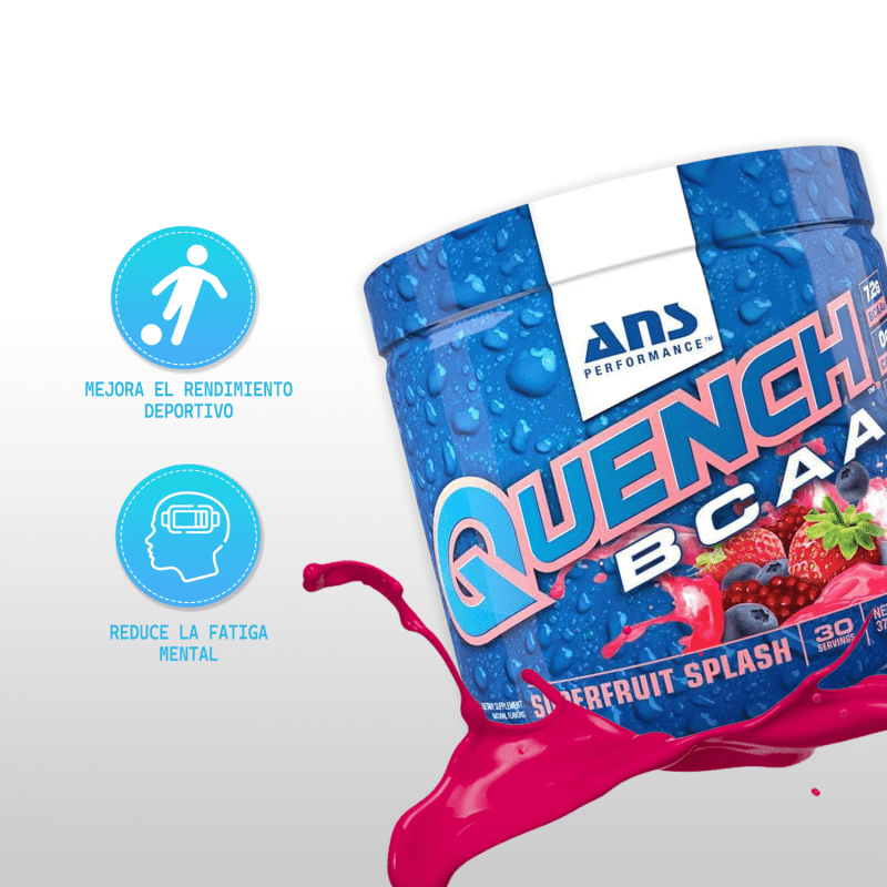 QUENCH BCAA FRUIT PUNCH 30 SRV - Distribuidora Fitness